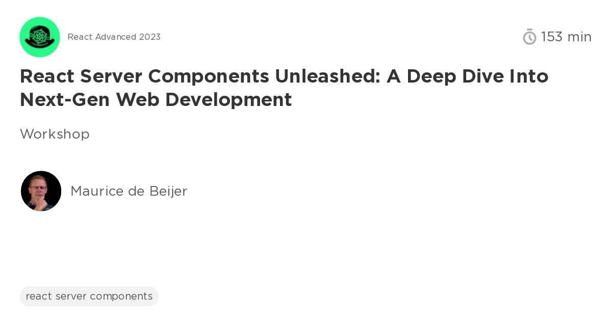 React Server Components Unleashed: A Deep Dive into Next-Gen Web ... React Server Components Unleashed: A Deep Dive into Next-Gen Web ...