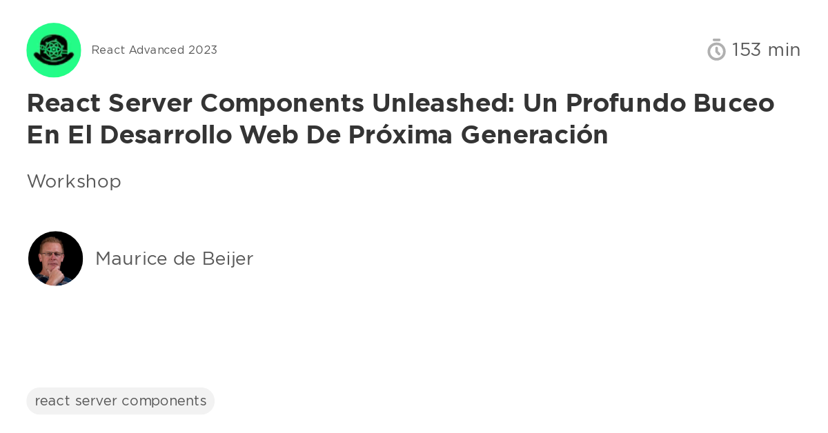 React Server Components Unleashed: Un profundo buceo en el desarrollo web de próxima generación
