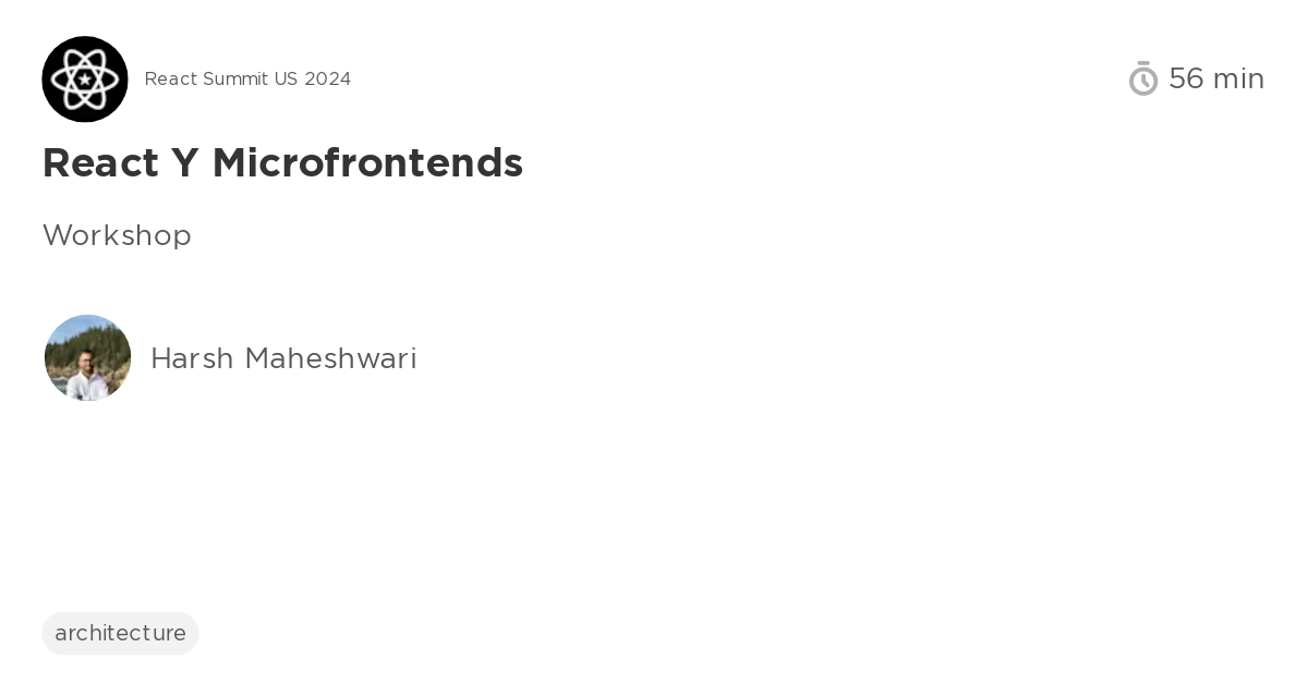 React y Microfrontends
