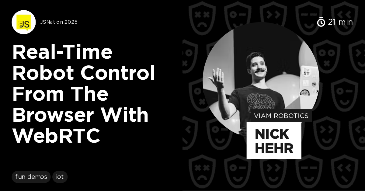 Real Time Robot Control From The Browser With Webrtc By Nick Hehr