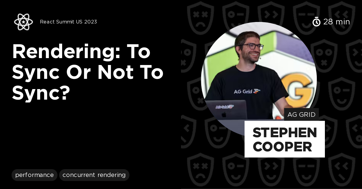 Rendering: To Sync or Not to Sync? by Stephen Cooper