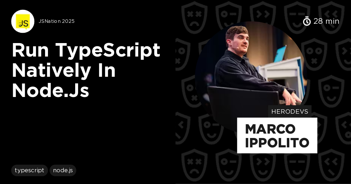 Run TypeScript Natively in Node.js by Marco Ippolito