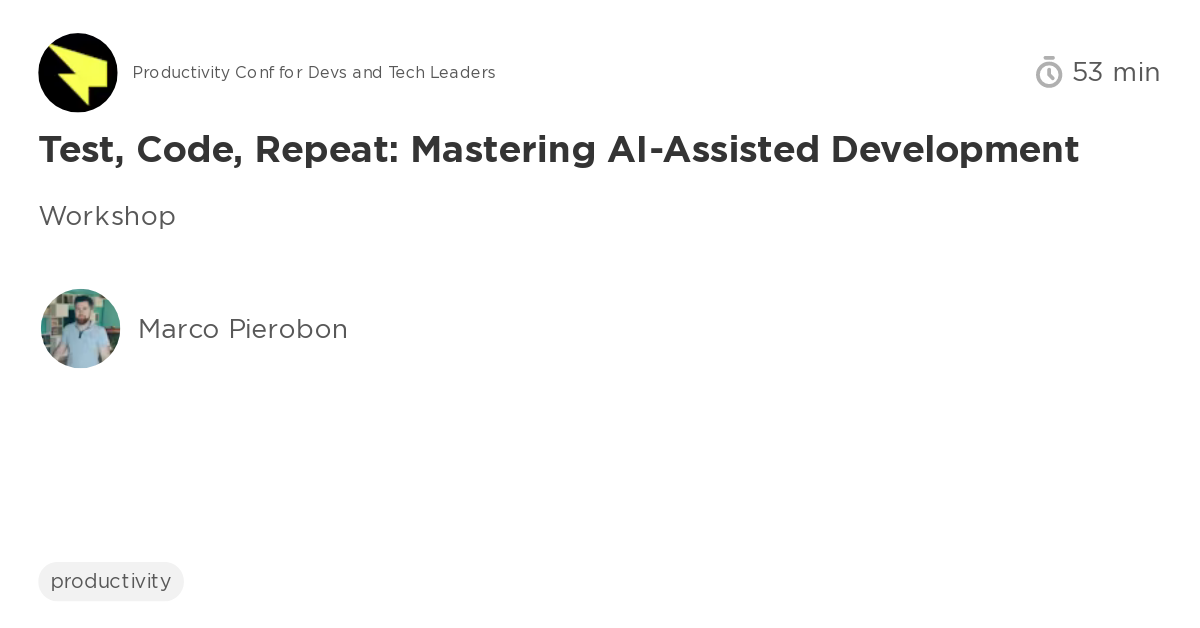 Test, Code, Repeat: Mastering AI-Assisted Development