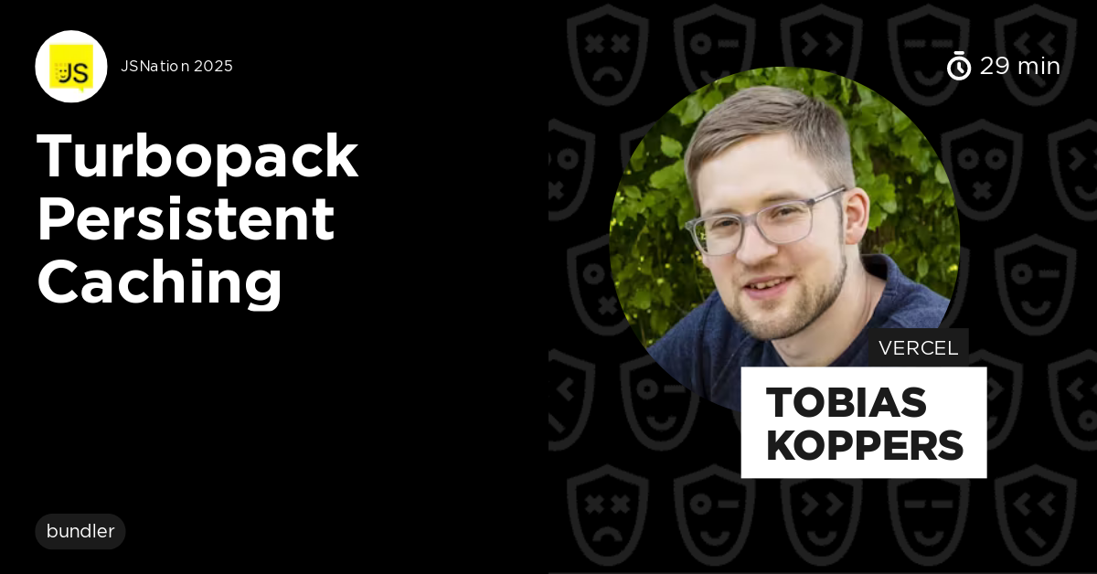 Turbopack Persistent Caching by Tobias Koppers