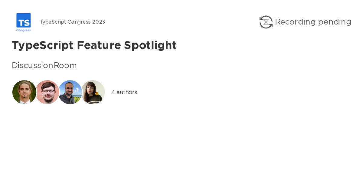 TypeScript Feature Spotlight