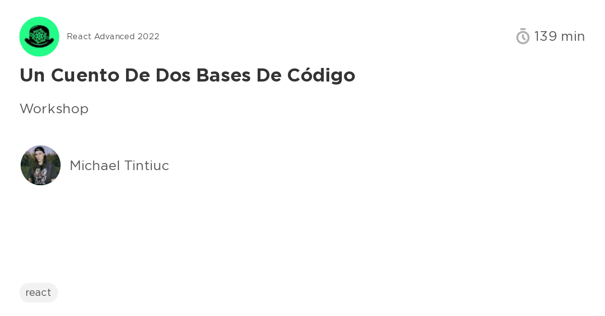 Un cuento de dos bases de código