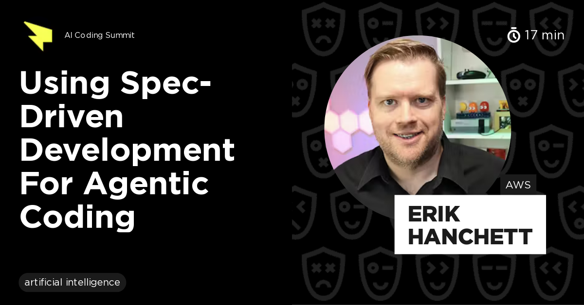 Using Spec-Driven Development for Agentic Coding by Erik Hanchett
