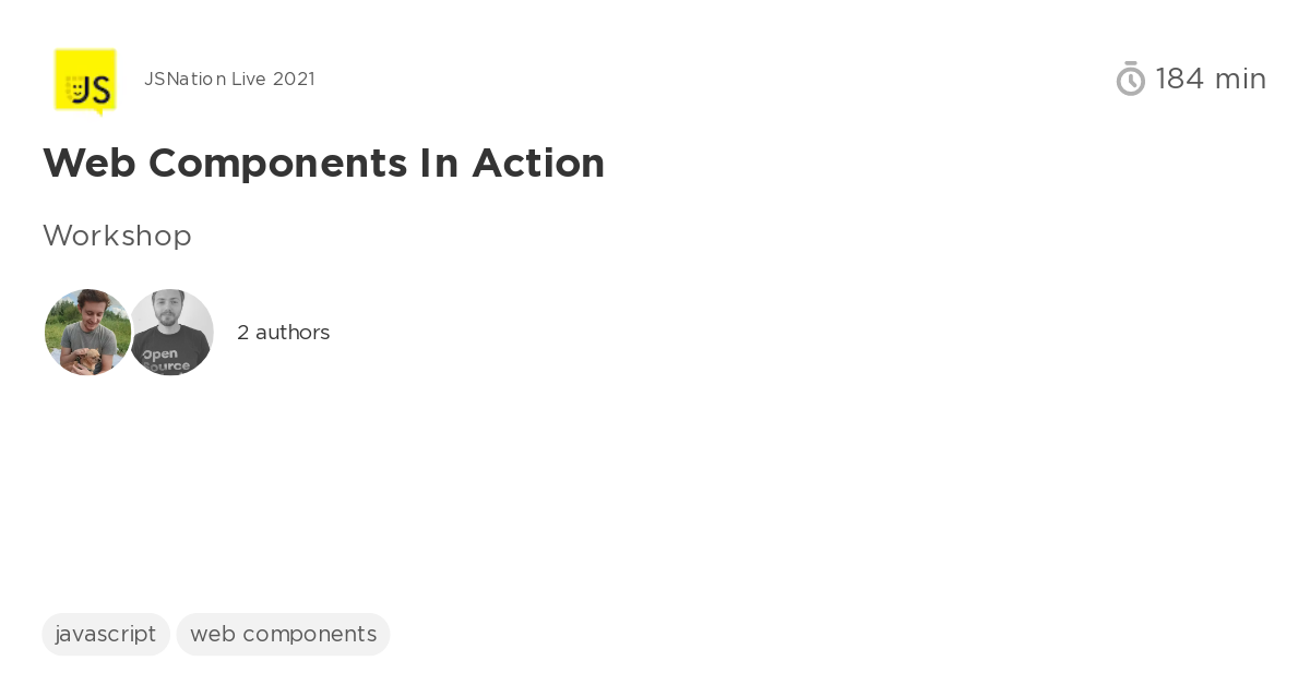 Web Components in Action