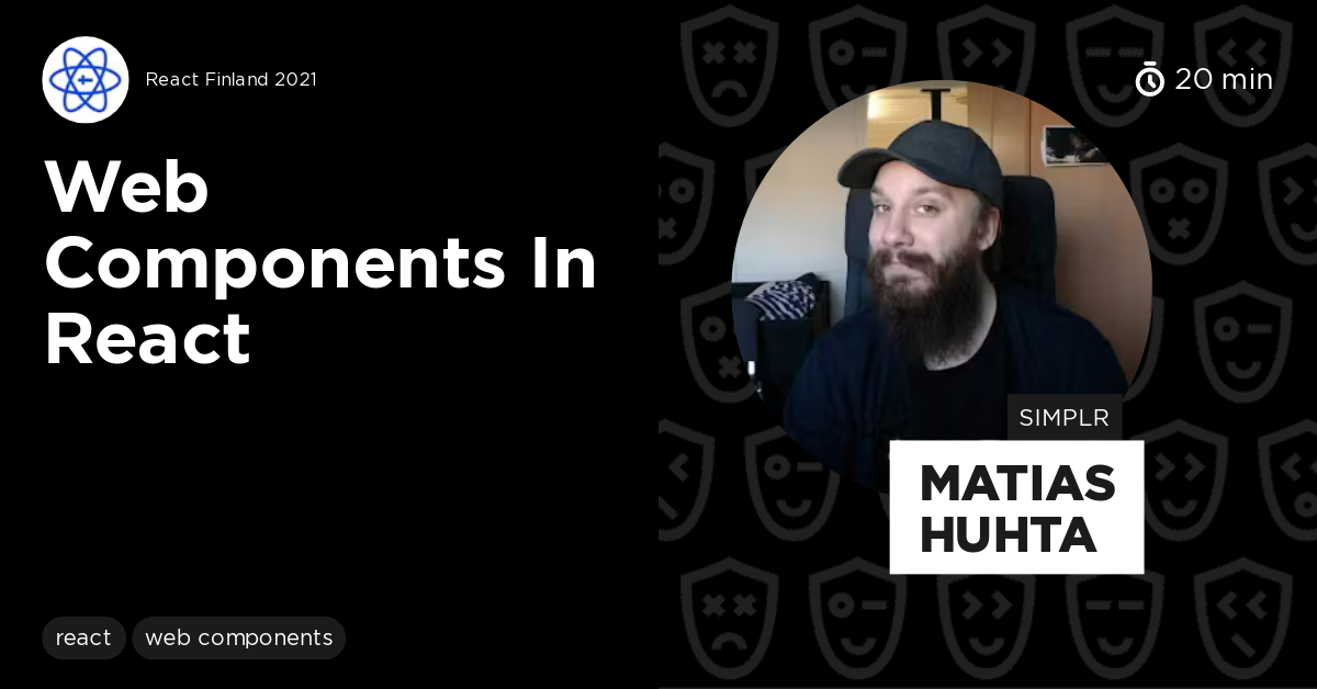 Web Components in React by Matias Huhta